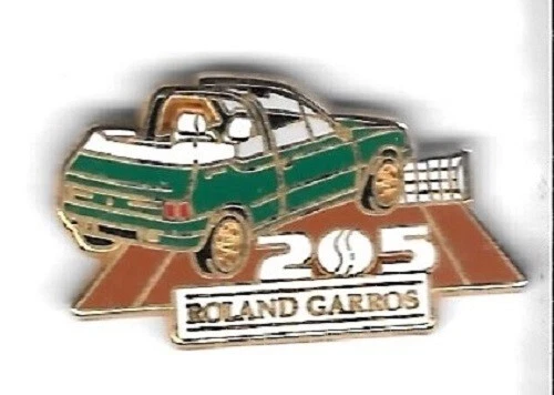 PIN' S ARTHUS BERTRAND, Sport Tennis ROLAND GARROS, PEUGEOT 205 décapotable EUR 12,99 - PicClick FR